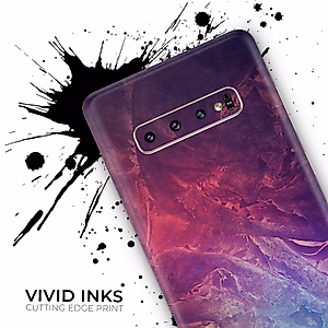 DesignSkinz Abstract Fire & Ice V15 | Protective Vinyl Decal Wrap Skin Cover Compatible with The Samsung Galaxy S20 Ultra (Full-Body, Screen Trim & Back Glass Skin)