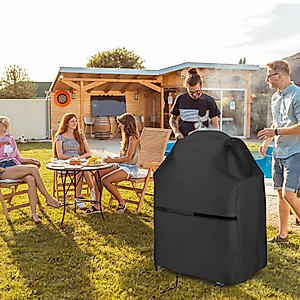 Aidetech Outdoor Grill Cover for Ninja XSKSTAND Woodfire Collapsible Outdoor Grill Stand, Waterproof BBQ Grill Cover Griddle Cover- 32 x 23x 40inch, Black