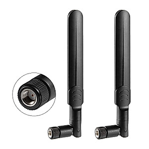 8dBi RP-SMA Male 3G 4G LTE Cellular Trail Camera Long Range Antenna Compatible with Spypoint Link Micro Link Dark Link S Link EVO Tactacam Stealth Cam Camera Cellular Trail Camera (Pack of 2)