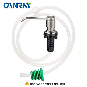 Sink Soap Dispenser Extension Tube Kit (40 Inch) with Check Valve for Kitchen - Never Fill The Little Bottle Again White