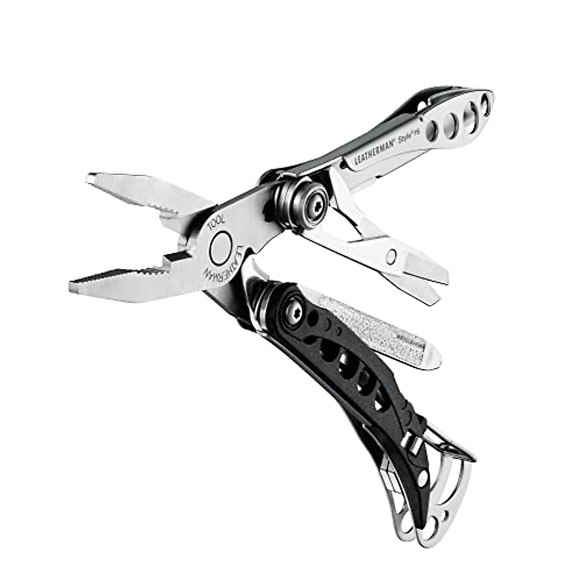 LEATHERMAN, Style PS Keychain Multitool with Spring-Action Scissors and Grooming Tools, Built in the USA, Black