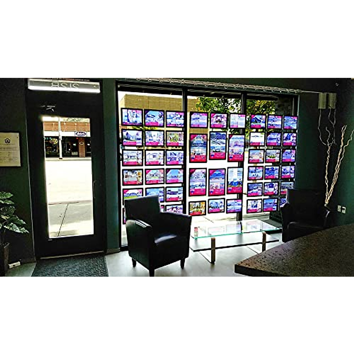 E-Hangsam A4 Double Side Real Estate Window Display- Light Box Sign for Office and Store Advertising Led Sign Holder (4pcs/series)