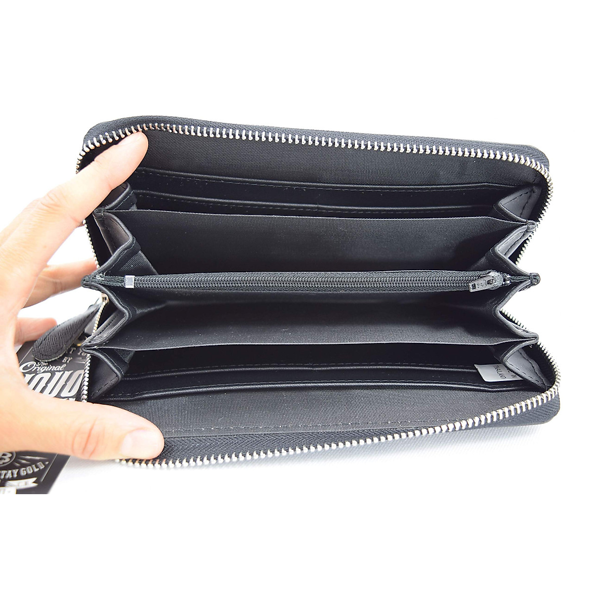 Liquor brand Gypsy Fortune Sugar Skull zip around clutch Wallet