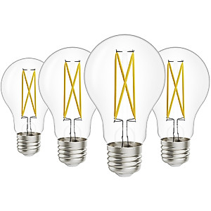 Sunco 4 Pack LED Light Bulbs A15, 7W=60W, 2700K Soft White, 800 LM, Dimmable Decorative Edison Vintage Bulbs, Indoor Outdoor, E26 Medium Base
