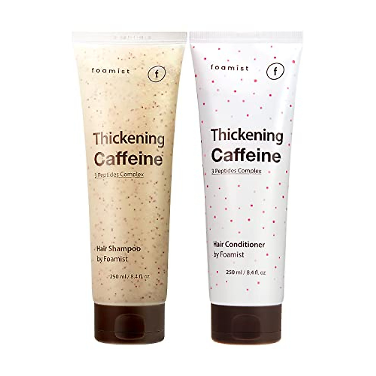 FOAMIST Hair Scalp & Thickening with Basil Mint and Caffeine no Chemical Hair Shampoo & Hair Conditioner SET for hair loss, Scalp 250ml / 8.4 fl.oz (2 Packs)