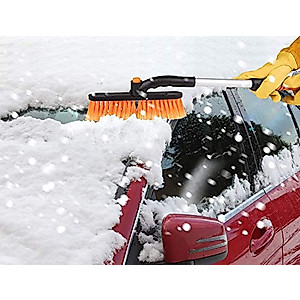 YunGuoGuo Car Snow Brush and Detachable Ice Scraper Extendable Snow Brush with Squeegee and Snow Mover for Car Auto SUV Truck Windshield Windows