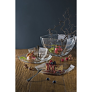 Barski - European Quality - Glass - Set of 6 - Small Bowls - Octagon - Could Be Used For Small Fruit/Nut/Dessert - Each Bowl is 5.5" Diameter - Made in Europe