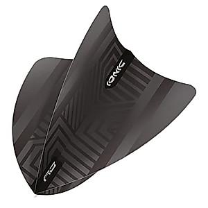 RED DRAGON Hardcore Black Freestyle Dart Flights- 3 Sets Per Pack (9 Dart Flights in Total)