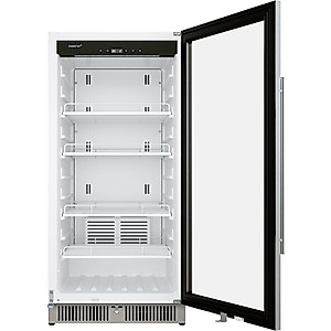 EdgeStar VBM91SS 24 Inch Wide 9.53 Cu. Ft. Commercial Beverage Merchandiser With Temperature Alarm and Reversible Door