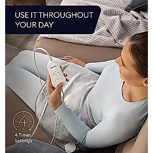 GENIANI Heating Pad for Neck and Shoulders, Large Heated Pad for Neck Pain, Shoulder Heating Wrap with 4 Auto Shut-Off, 6 Heat Settings, Gifts for Women & Man, Gifts, Dad, Pein Relief - 22"x24"