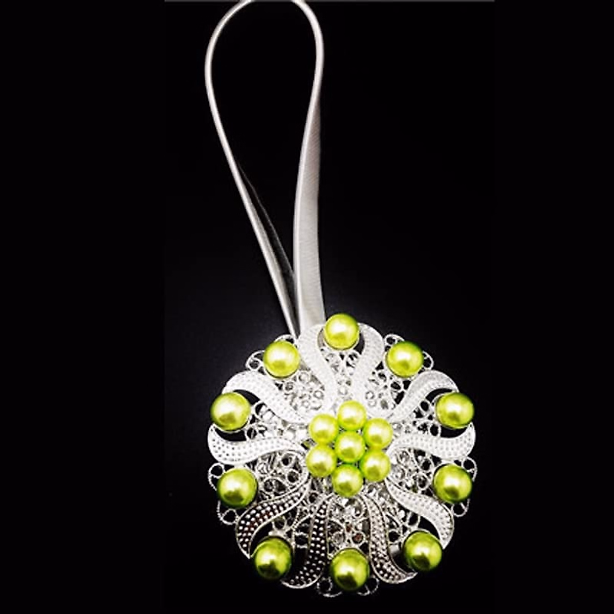 Pearl Magnetic Curtain Tieback Magnet Window Screening Clip Living Room Accessories Elegant Curtains Buckle Tie Backs Holder (Color : Small, Size : As Show)