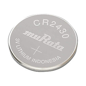 Murata CR2430 Battery DL2430 ECR2430 3V Lithium Coin Cell (5 Batteries)