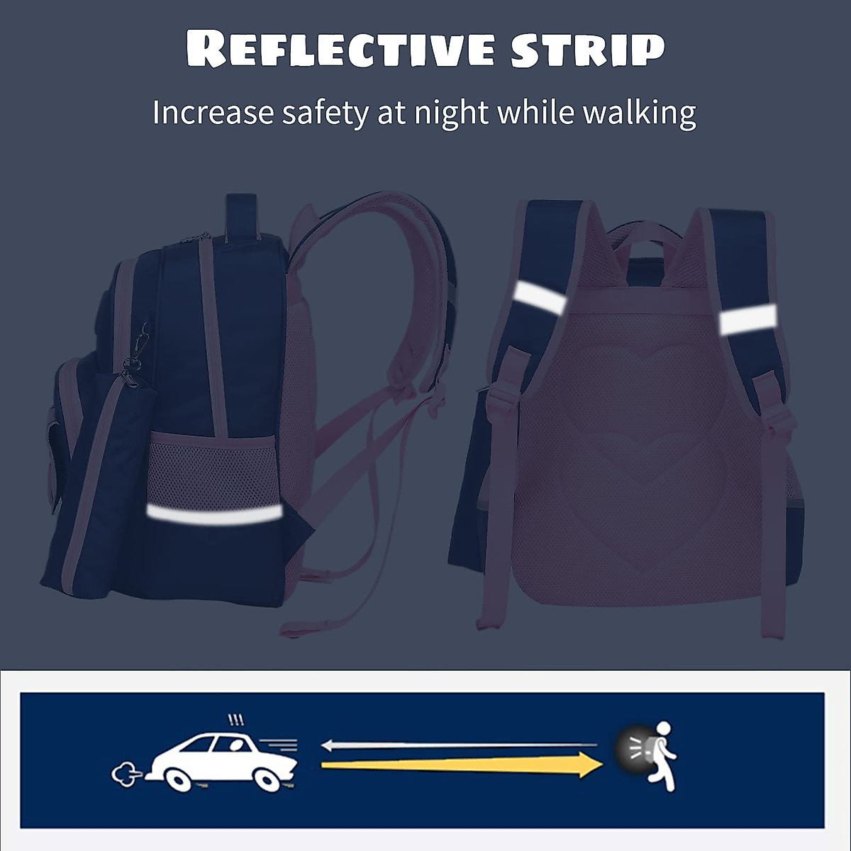 Tanou Kids Backpacks for Boys, 16'' Elementary School Backpack, Breathable Bookbags with Pecnil Case for Boy 5-12 Years, Blue Red