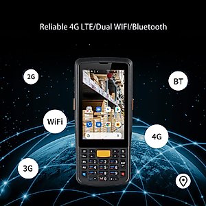 BIX Android 11 Barcode Scanner,Handheld Mobile Compueter with 1D 2D Scanner, 4GB RAM&64GB ROM, WiFi,4G LTE,IP65 Rugged PDA for Inventory Management