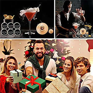 Longing Home Cocktail Smoker Kit, Whiskey Smoker Kit with 6 Kind Wood Chips, Bourbon Smoker Kit, Smoked Old Fashioned Kit, Gift For Father,Husband and Boyfriend (No Butane)