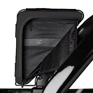 XG Cargo - Wrangler Gama Adventure JL/4XE | Jeep Wrangler Storage Bag | Jeep Roll Bar Storage Bag | JK Roll Cage Bags | Patented Sports Bar Mount | Waterproof TPE Material | Nylon | Black (12lb)