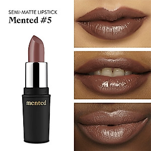 Mented Cosmetics Nude Lipstick for Women, Semi-Matte Long-Lasting Lip Stick, Moisturizing Vegan, Paraben & Cruelty-Free, Enhances All Complexions, Perfect for Everyday Makeup, Mented No. 5