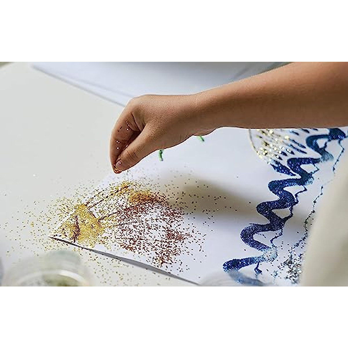 AMORNPHAN Fine Glitter Set 12 Colors, Glitter Powder for Crafts DIY Resin Projects Tumblers Nail Makeup Slime, A Variety of Colors and Infinite Creativity 10 g/0.35 oz Each