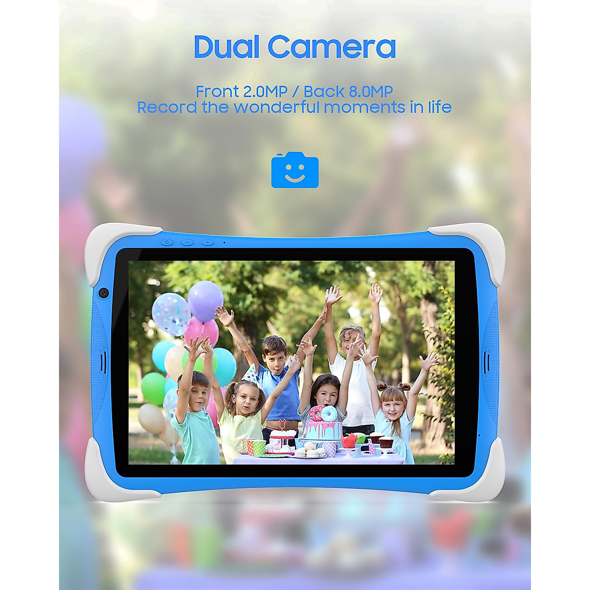 Kids Tablet Toddler Tablet 10 inch Android 12 Tablet for kid, 32GB Tableta for Boys Girls 2GB RAM WiFi Dual Camera 10.1" IPS Safety Eye Protection Screen Parental Control APP Latest Model Kid Tablets