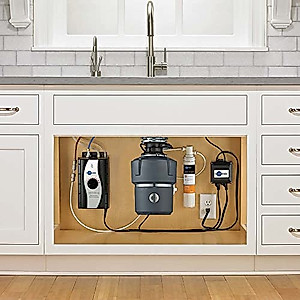 InSinkErator Garbage Disposal, Evolution Cover Control Plus, Quiet Series, 3/4 HP Batch Feed, Gray