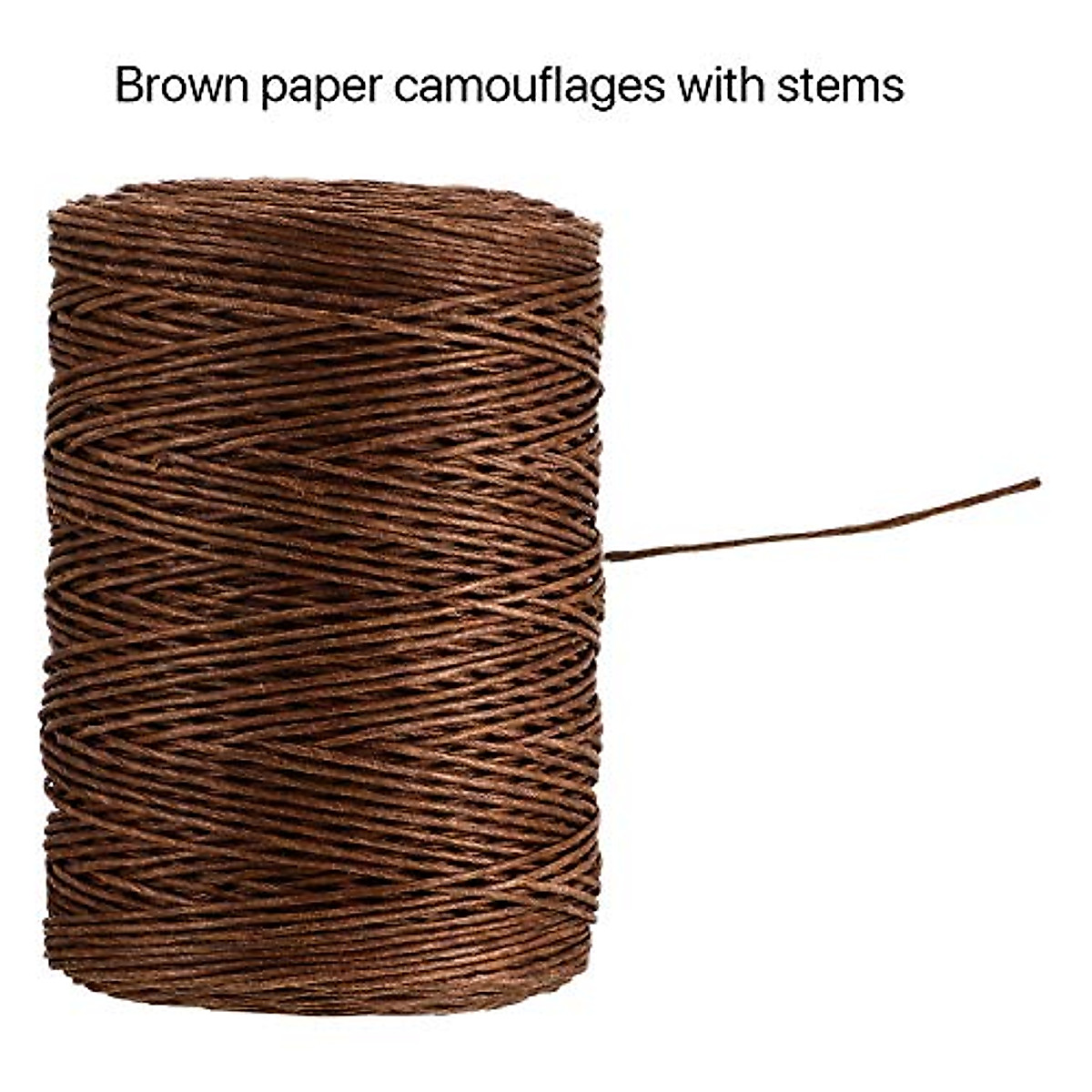 Floral Wire Vine Wire Bind Wire Rustic Wire Wrapping Wire for Flower Bouquets (Brown, 673 Feet)