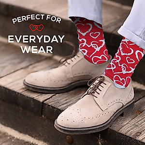 Man of Men Valentine's Day Socks - Soft Cotton, Trendy Simply Romance