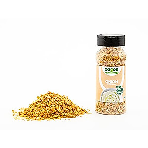Zagos - Dehydrated sweet onion 100% natural product, dried onions in a 20 grams container (1 PACK)