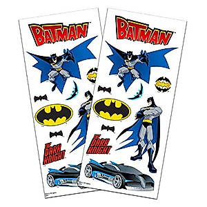 Batman Backpack and Lunch Box Bundle Set ~ Deluxe 16" Batman Backpack for Boys Kids with Insulated Lunch Bag and Stickers (Batman School Supplies)