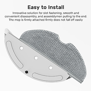 Verefa 4 Packs Mopping Cloths Pads for L20M&L20M Plus Robot Vacuum Mop Replacement Accessories Cleaning Cloths Pads