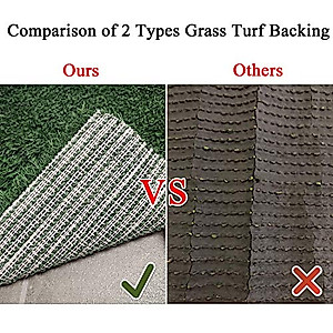 Artificial Dog Grass Pee Pad 20”x 25” 2Pack, Washable Indoor Potty Training Replacement Turf for Puppy, Reusable Realistic Grass for Dogs