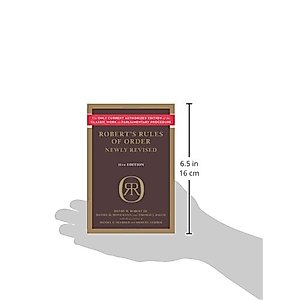 Robert's Rules of Order Newly Revised