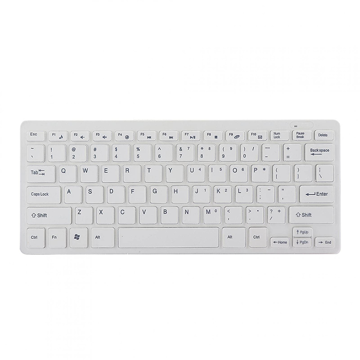 VBESTLIFE Mute Keyboard and Mouse Combo,2.4G Keyboard Mouse Set with Keypad Protector USB Receiver for Notebook Office Gaming Plug and Play(White)