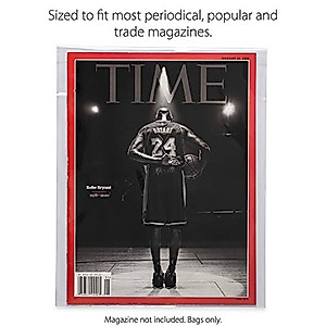 TitanShield Resealable Magazine Bags 8-3/4" X 11-1/8" with 1-1/2" Flap. (150-Count)