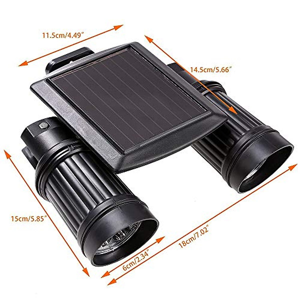 ALOOVOO 14 LED Solar Lamp PIR Motion Detector Door Wall Light Outdoor Wall Lamp Security Spot Lighting LED Dual Light