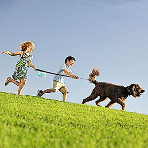 POQOD Dog Poop Bags - Leak-Proof Dog Waste Bags, Clean up Pet Poo Bag Refills 9 Rolls /135 Count, (Greenish-Blue) Includes Free Bone Dispenser and D-Ring Carabiners Clip