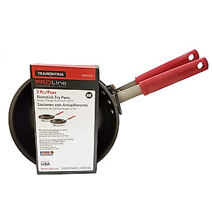 (2pack) Tramontina Professional Nonstick Restaurant Fry Pan, 10-Inch, Natural Aluminum