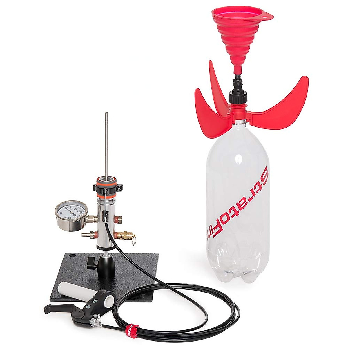 Relationshipware StratoLauncher IV Deluxe Tilting Water Rocket Launcher + StratoFins Kit