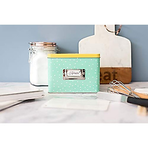 American Crafts Sweet Sugarbelle Recipe Card Tin by Light Green