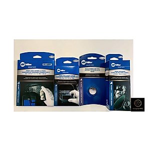 Combo Miller Electric Cover Lens Elite & MP-10 Series 216326-216327, HeadBand 770249 and 2 Replacement Batteries 217043