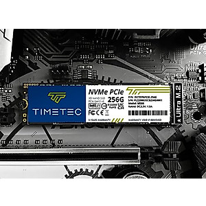 Timetec 256GB SSD NVMe PCIe Gen3x4 8Gb/s M.2 2280 3D NAND High Performance SLC Cache Read/Write Speed Up to 2,000/1,600 MB/s Internal Solid State Drive for PC Laptop and Desktop (256GB)