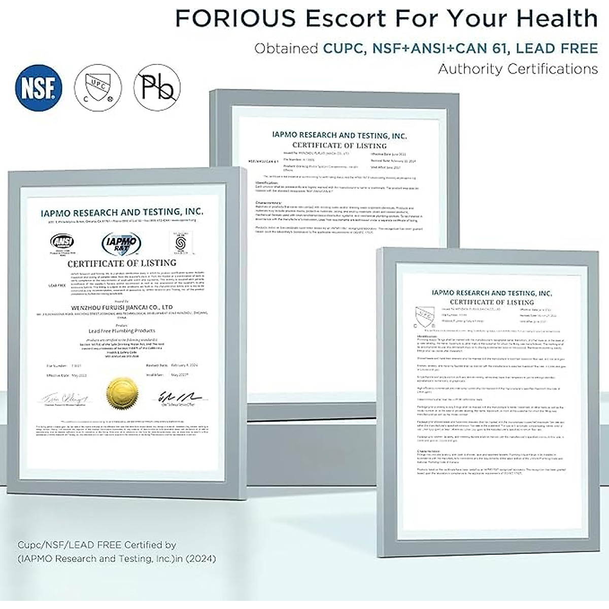 FORIOUS Bathroom Faucets, Black Bathroom Faucet 3 Hole, Waterfall Matte Black Bathroom Faucet with Pop-up Drain and Supply Lines, 8 Inch Widespread 2 Handle Faucet for Bathroom Sink Vanity RV