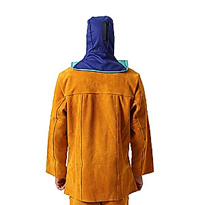 ALLYPROTECT Blue Flame Retardant cotton welding hood cap helmet head neck covering for welder head protection