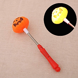 Akabsh Costume Props, Flashing Stick Luminous Pumpkin Hand Hand Sticks Halloween Decoration Gifts