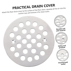 BUTIFULSIC 2pcs Round Floor Drain Cover Sink Stopper Sink Sewer Cover Shower Drain Cover Sewer Draining Stoppers Bathtub Drain Cover Stainless Steel Drain Strainer Floor Drain Stopper