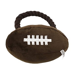 SONGBIRDTH Pet Chew Toy - Pet Dog Cats Puppy Cotton Rope Basketball Football Plush Doll Chew Squeaky Toy for Small and Medium Dog Rugby*