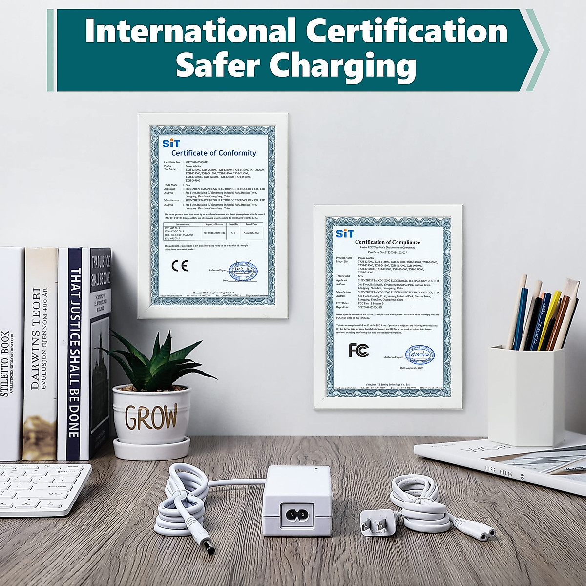 Power Adapter Compatible with Cricut Maker and Cricut Explore Air 2 Cutting Machine, 18V 3A AC Power Replacement Cord Compatible with Cricut, Charger Power Supply Wall Plug Cord Replacement (White)