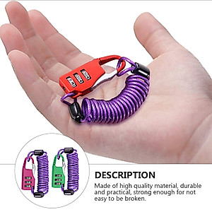 Garneck 1 Set 2pcs Lock Electric Car Steel Wire Lasso