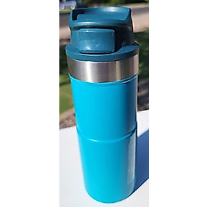 Starbucks Stanley Stainless Steel Trigger Action Vacuum Tumbler 12 FL OZ TEAL