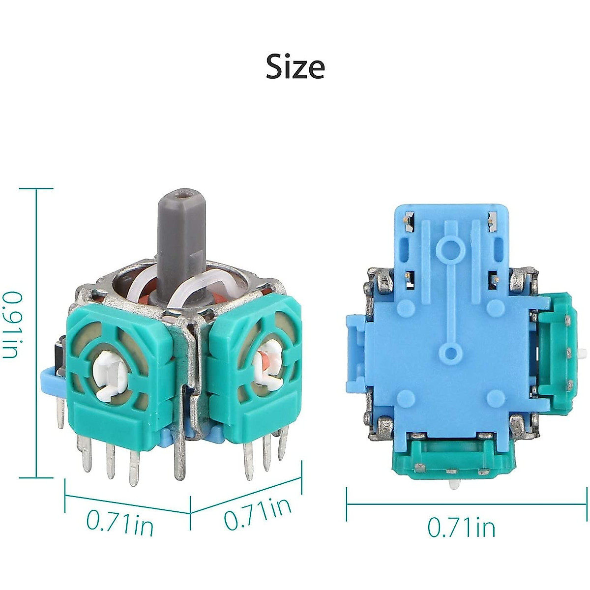 EEEKit 3D 6-Pack Replacement Joystick for PS4 Dualshock 4 Xbox One Controller Xbox Elite Controller