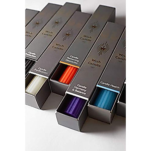 Wish Candle - Spell Get & Revive Love - 7.5 Inch / Blessed by Real Monks / Red / Manifestation Romance Come to me Deadly Attraction Marriage Passion Unity Ritual Magick Prayer(Hoodoo Wiccan Pagan)